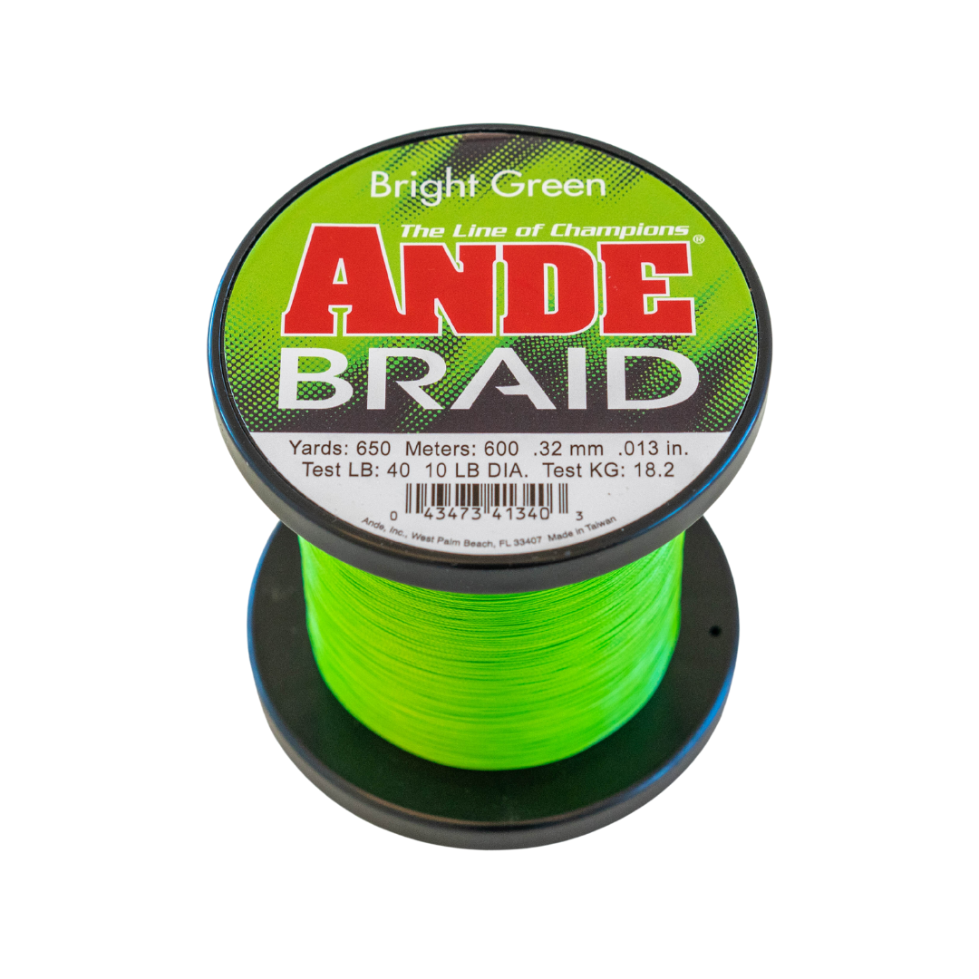 Bright Green Braid - Ande Monofilament